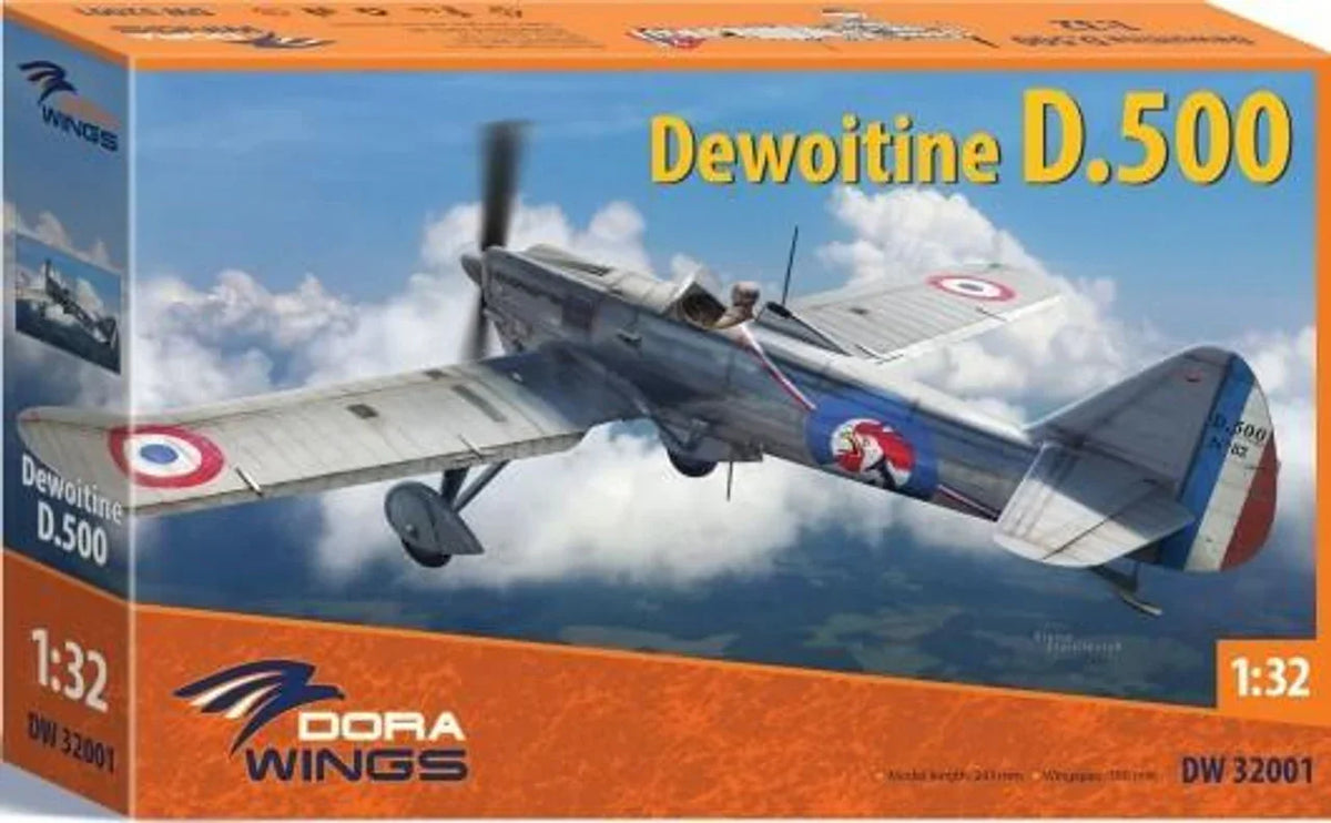 1/32 Dora Wings Dewoitine D500 French Air Force Monoplane Fighter| MPM ...