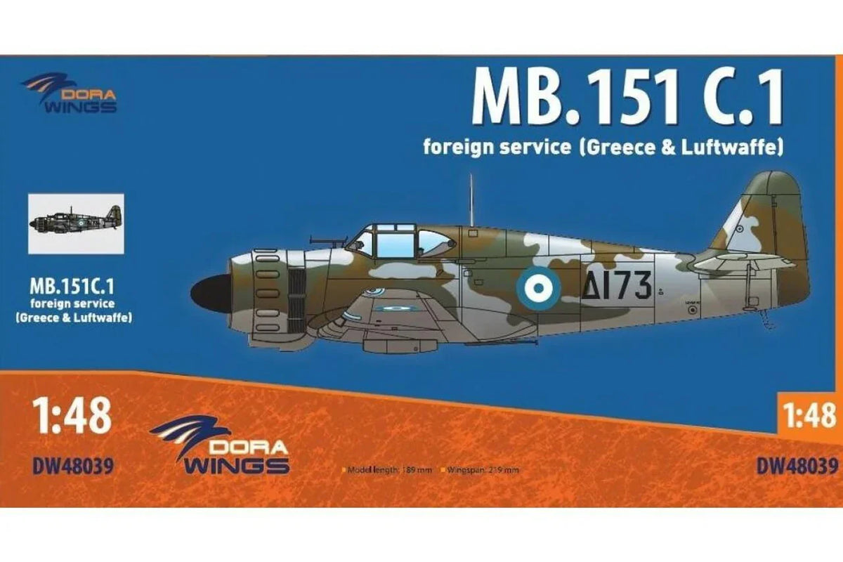 1/48 Dora Wings Bloch MB151 Foreign Service Fighter| MPM Hobbies