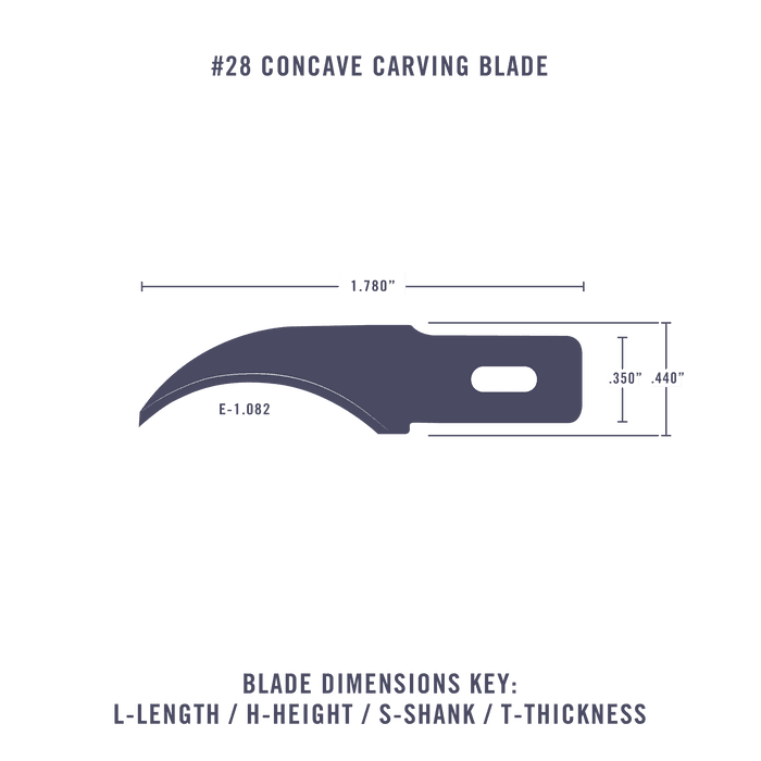 Excel #28 Concave Carving 5 Blades 20028| MPM Hobbies