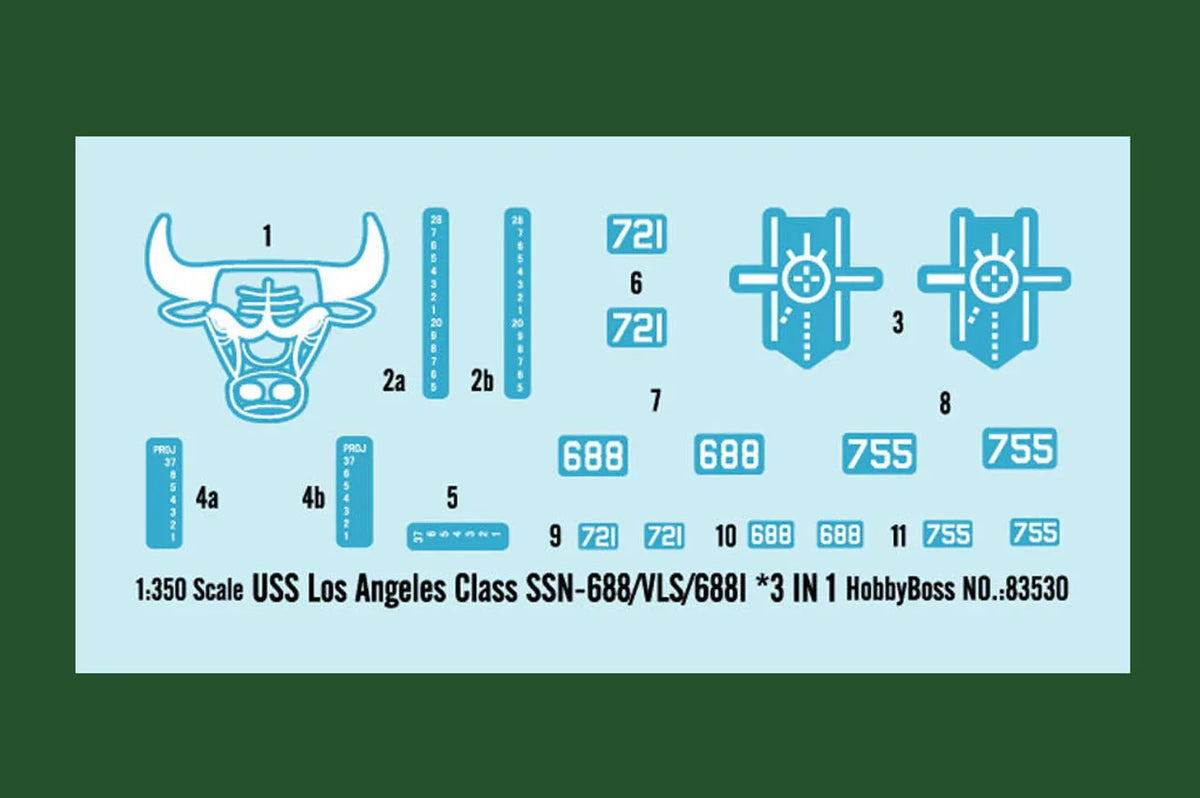 1/350 Hobby Boss USS Los Angeles Class SSN-688/VLS/688I 3 in 1| MPM Hobbies