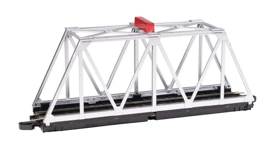 HO Bachmann E-Z NS Track Truss Bridge with Blinking Light - Silver 444 ...