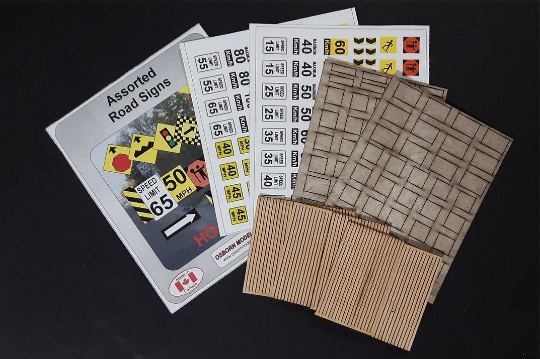 HO Osborn Assorted Road Signs 1012| MPM Hobbies