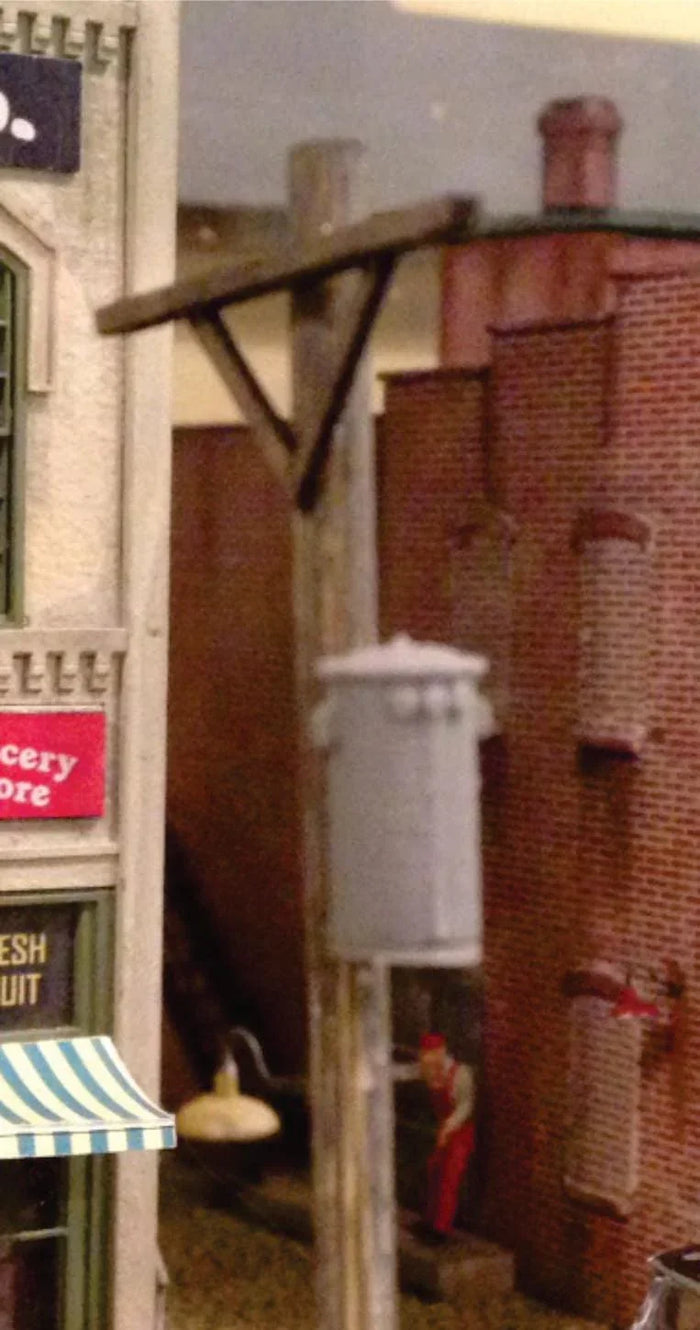 Ho Scale Small Power Pole Transformers Set Of 6 (2314 1 HO Scale Power ...