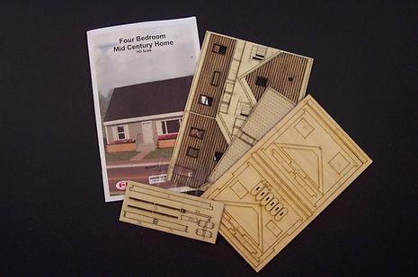 HO Scale Four Bedroom Home Kit 1103| MPM Hobbies