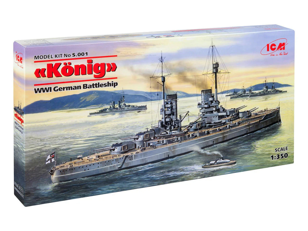 1/350 ICM Konig, WWI German Battleship| MPM Hobbies