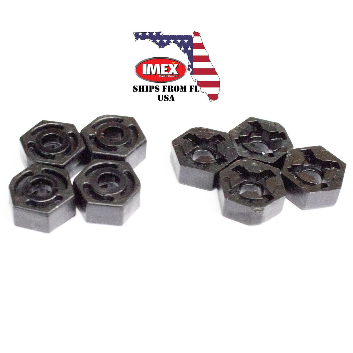IMEX 12mm Wheel Hex Adapters (x8) 16741| MPM Hobbies