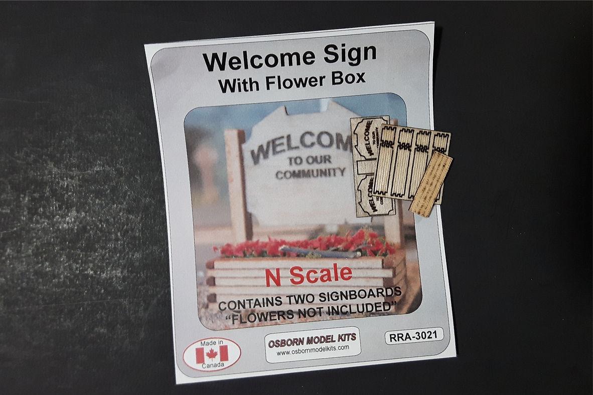 N Osborn Welcome Sign 3021| MPM Hobbies