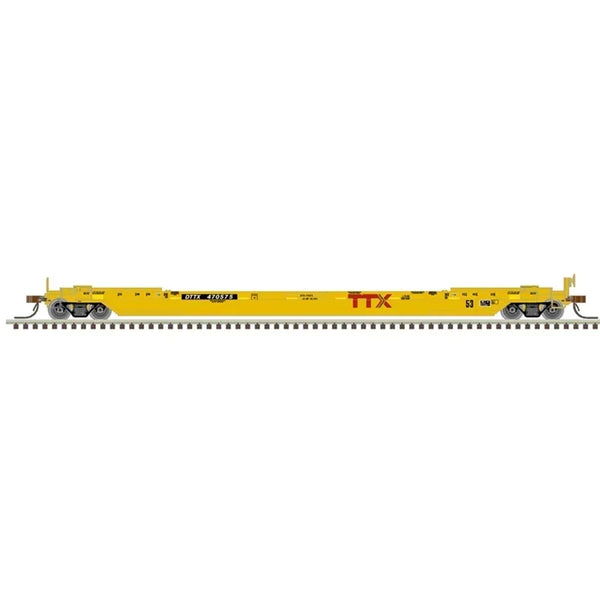 N Atlas Master 53' Rebuilt Well Car TTX [Yellow] #471638| MPM Hobbies