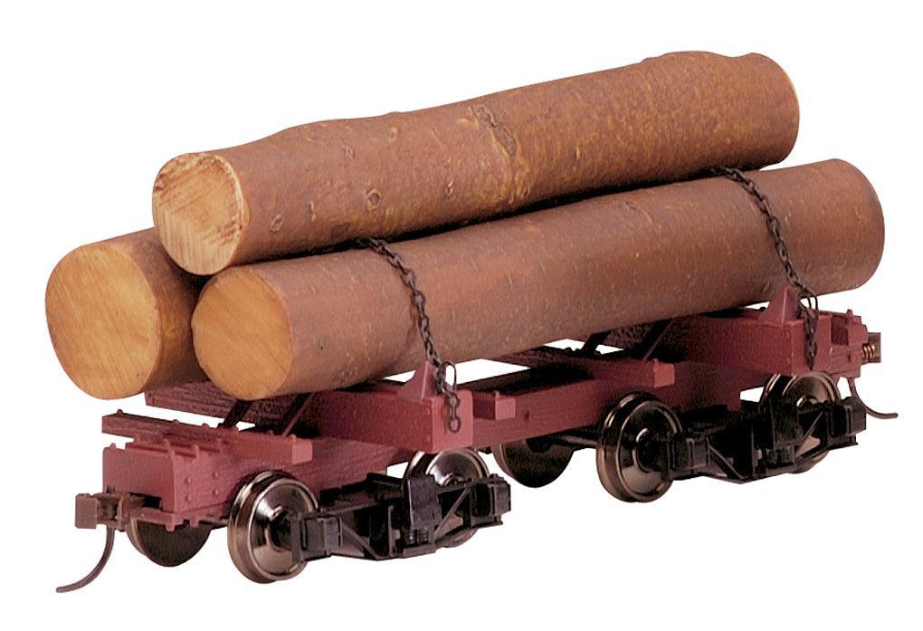 On30 Bachmann Skeleton Log Car - Resin Logs (3/Box) 27391| MPM Hobbies