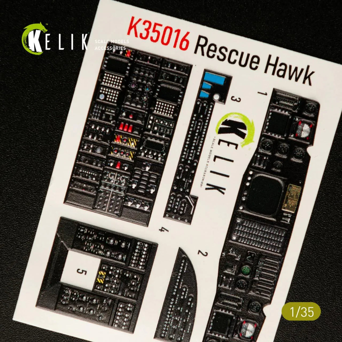1/35 Kelik HH-60H Rescue Hawk interior 3D decals for Kitty Hawk kit ...