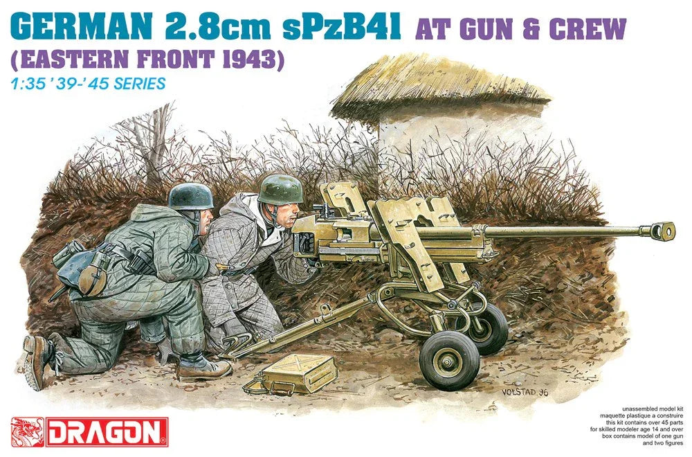 1/35 Dragon Models German 2.8cm sPzB 41 At Gun w/Crew - 6056| MPM Hobbies