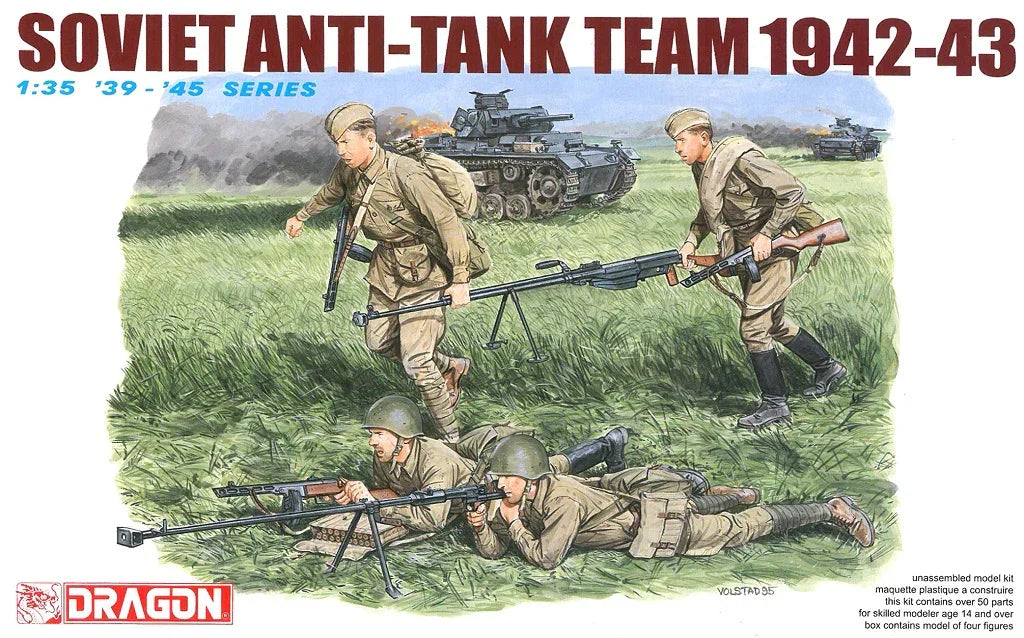 1/35 Dragon Models Soviet Anti-Tank Team 1942-43 - 6049| MPM Hobbies