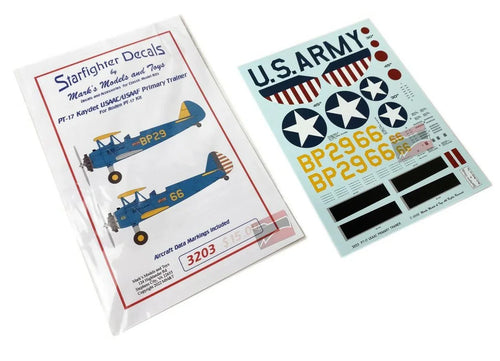 1/32 Starfighter Decals PT-17 Kaydet Stearman USAAF Trainer| MPM Hobbies