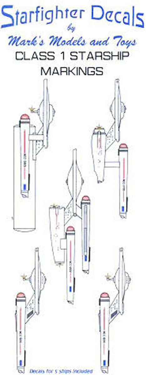 Starfighter Decals - Star Trek - Class I Starship Markings| MPM Hobbies