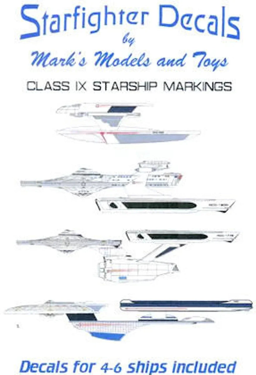 Starfighter Decals - Star Trek - Class IX Starship Markings| MPM Hobbies