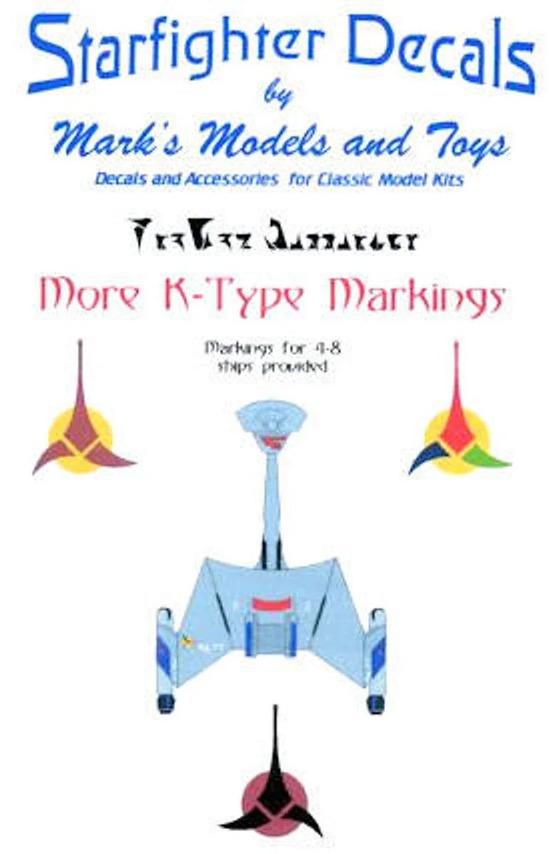 Starfighter Decals - Star Trek - More K-Type Starship Markings| MPM Hobbies