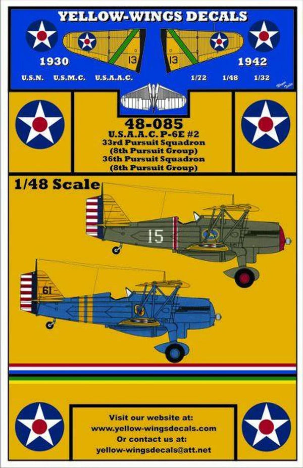 1/48 Yellow Wings Decals USMC Curtiss P-6E Part-2| MPM Hobbies