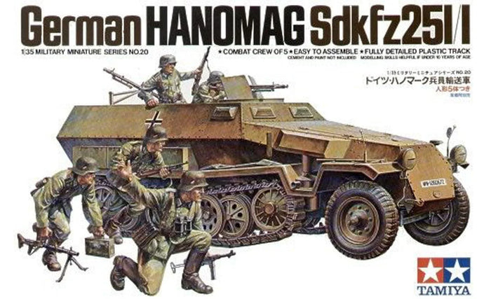 1/35 Tamiya German Hanomag Sdkfz 251/1 - 35020| MPM Hobbies