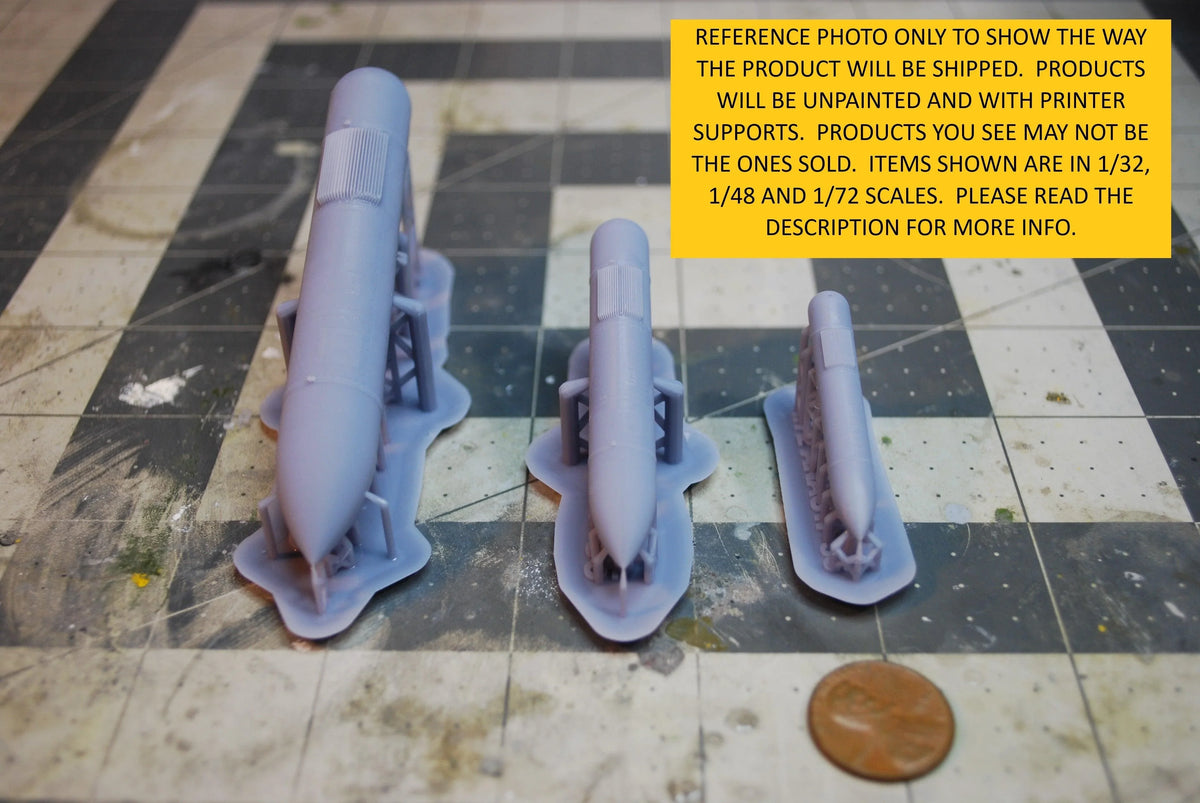 1/72 Mark 83 (Mk 83) 1000-pound General-Purpose Aircraft Bombs (Set of ...