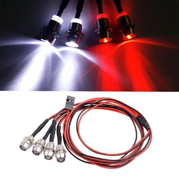 4 LED RC Light Kit- 2 White and 2 Red| MPM Hobbies