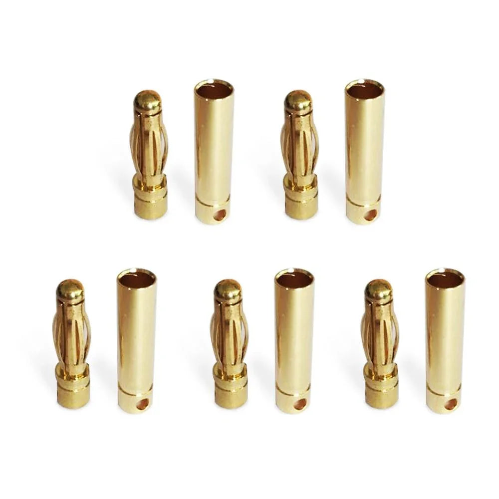 4mm Bullet Connector Female/Male 5 Pair| MPM Hobbies