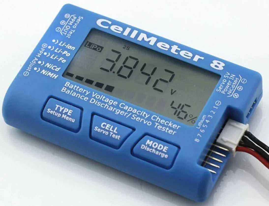 CellMeter 8 Battery and Servo Tester| MPM Hobbies