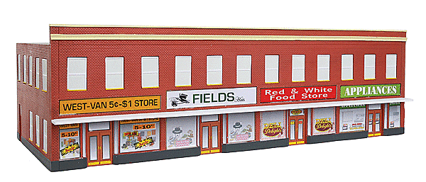 HO Scale 4 Store Building| MPM Hobbies