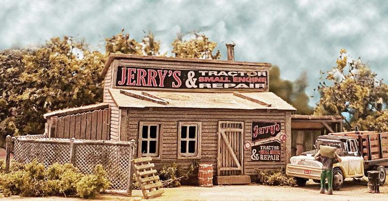N Scale Bar Mills Jerry's Small Engine Repair Model Kit| MPM Hobbies